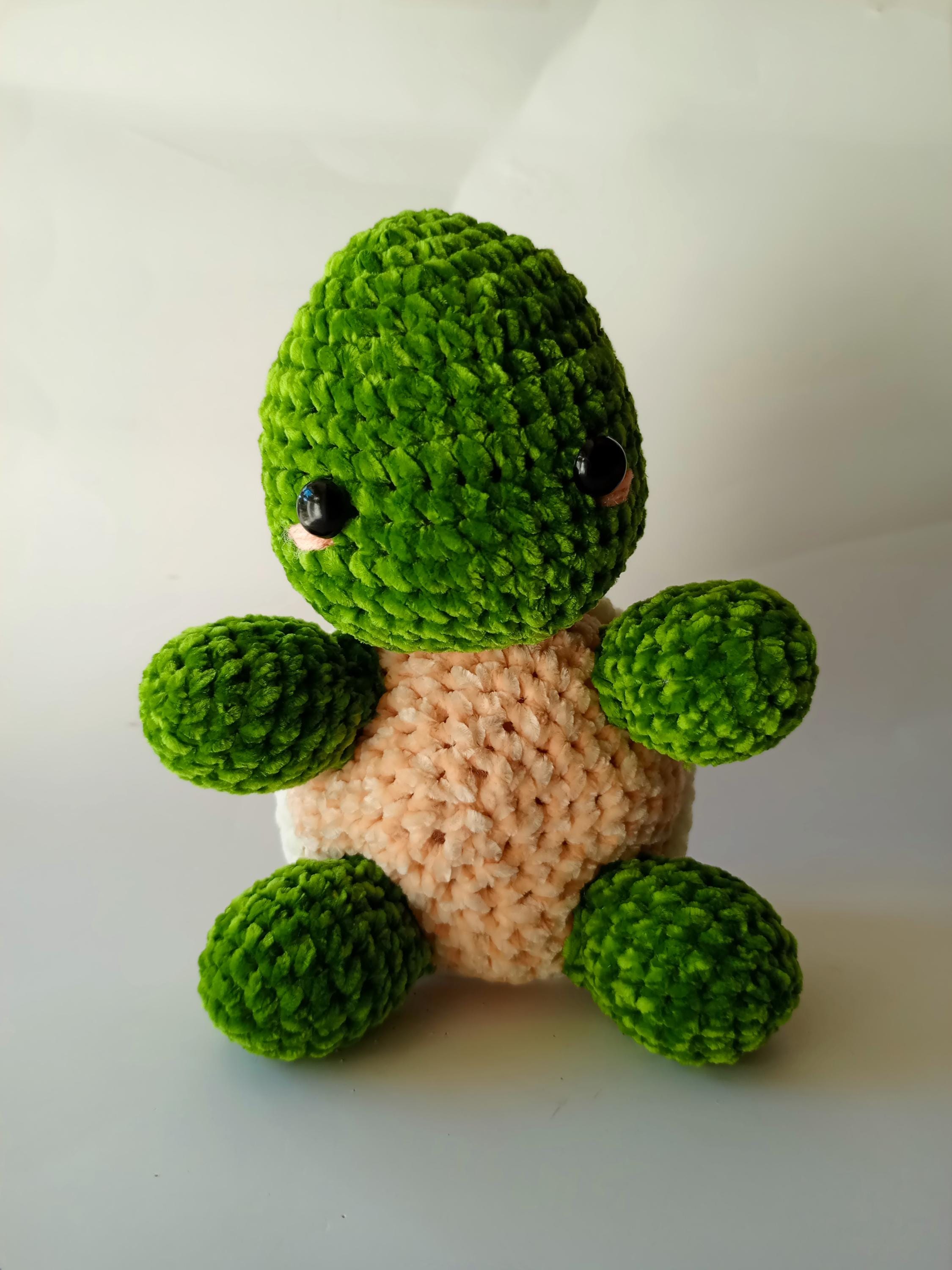 Cute Plushie Turtle Crochet Pattern Amigurumi Sea Creature Stuffed ...