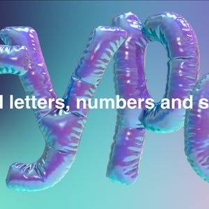 Inflated Mylar Balloon Letters PNG Pack: Transparent, High-quality ...
