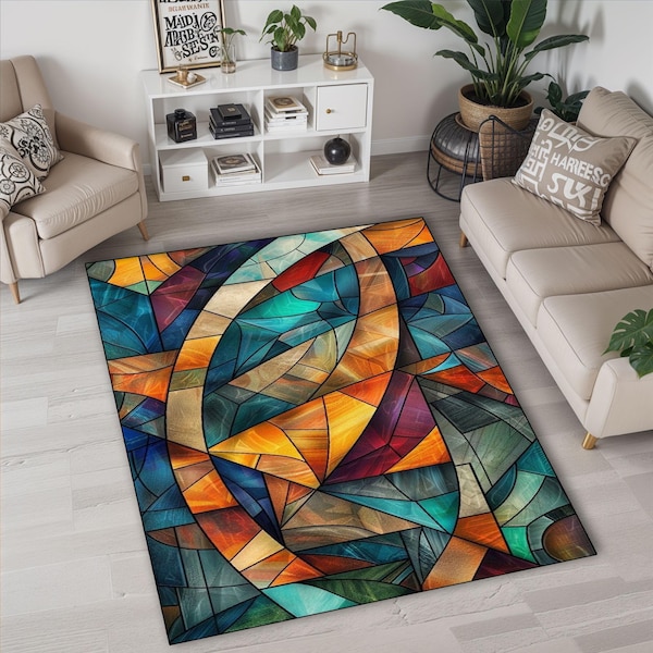 Geometric Rug - Etsy