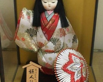 Vintage Japanese Hime Ichimatsu Doll Elegant Traditional Princess Doll ...