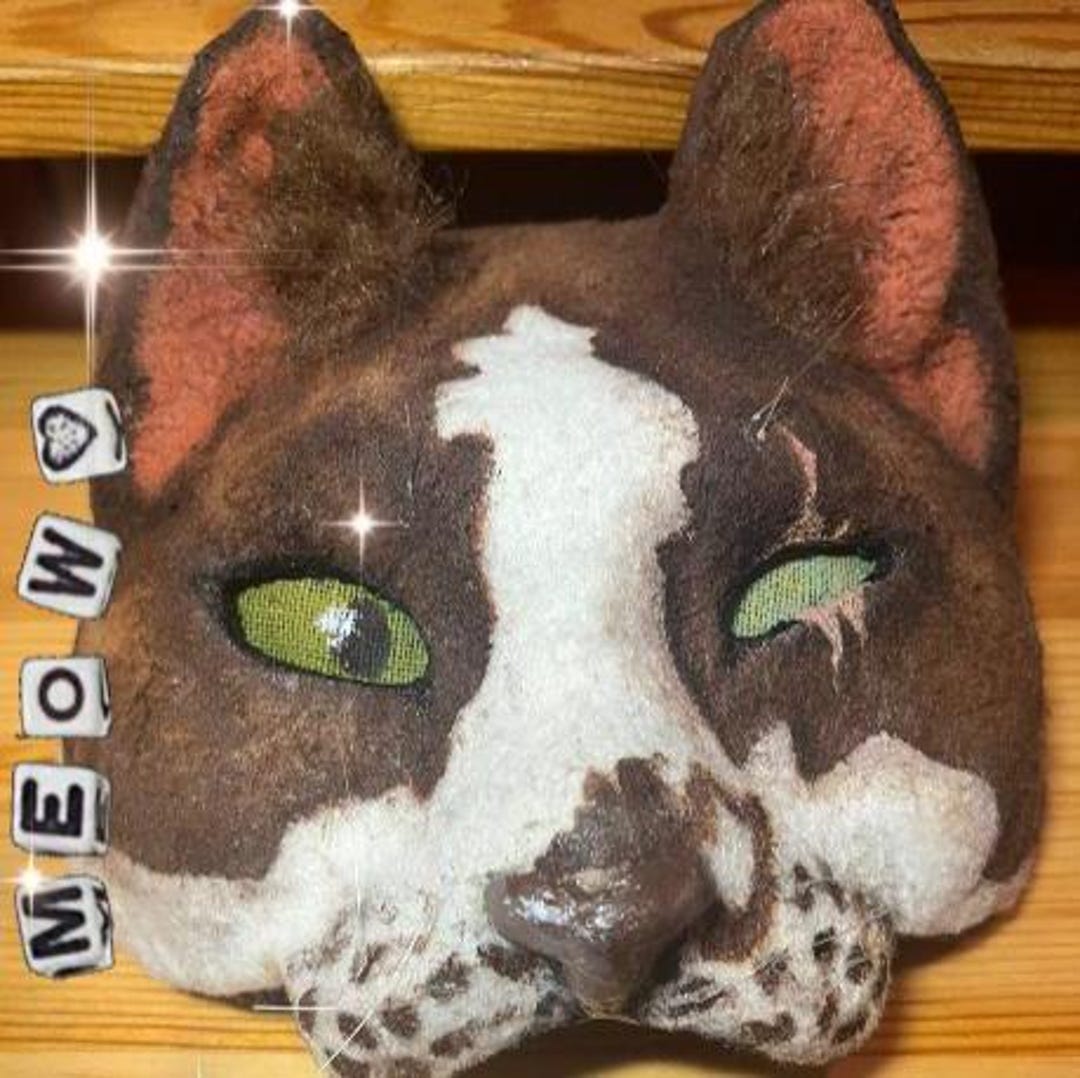 Tabby Cat Mask - Etsy