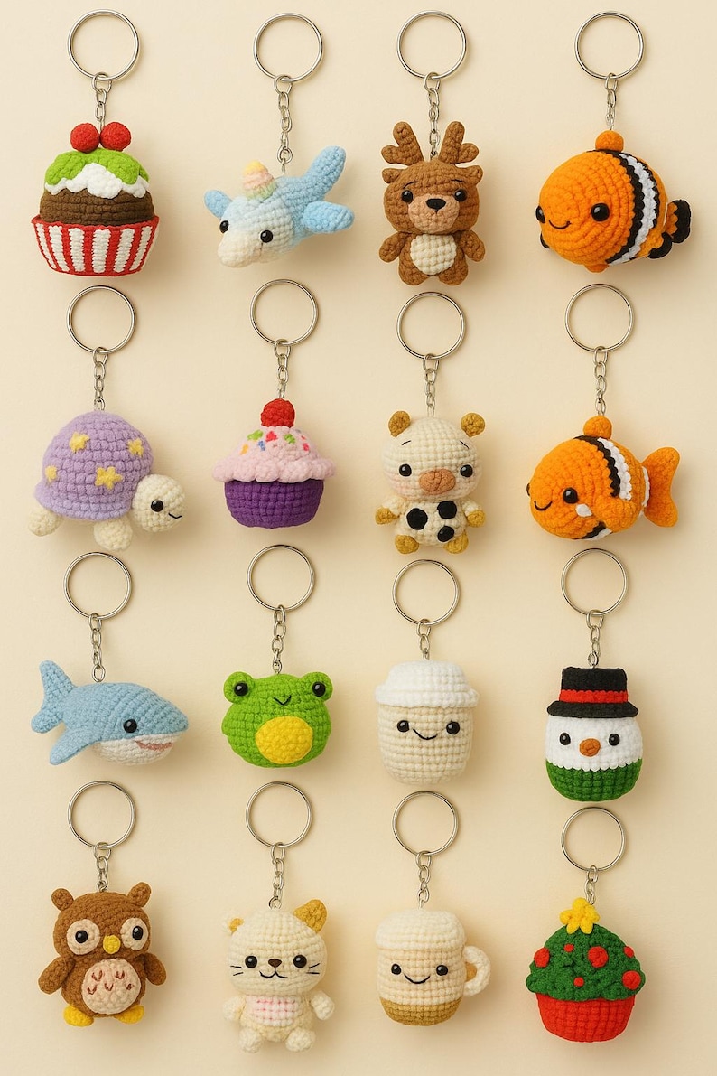 120+ Amigurumi Keychain Crochet Patterns – Cute Animal & Character ...