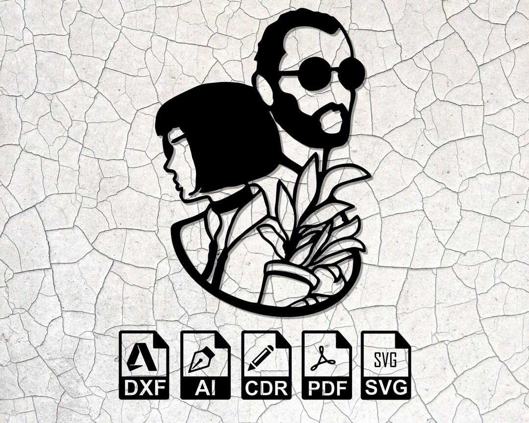 Leon Wall Art SVG DXF Files | Laser Cut Silhouette Template | CNC ...