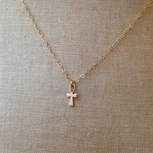 Tiny Ankh Necklace, Ankh Necklace, Ankh Charm, Gold Ankh, Egyptian Ankh ...