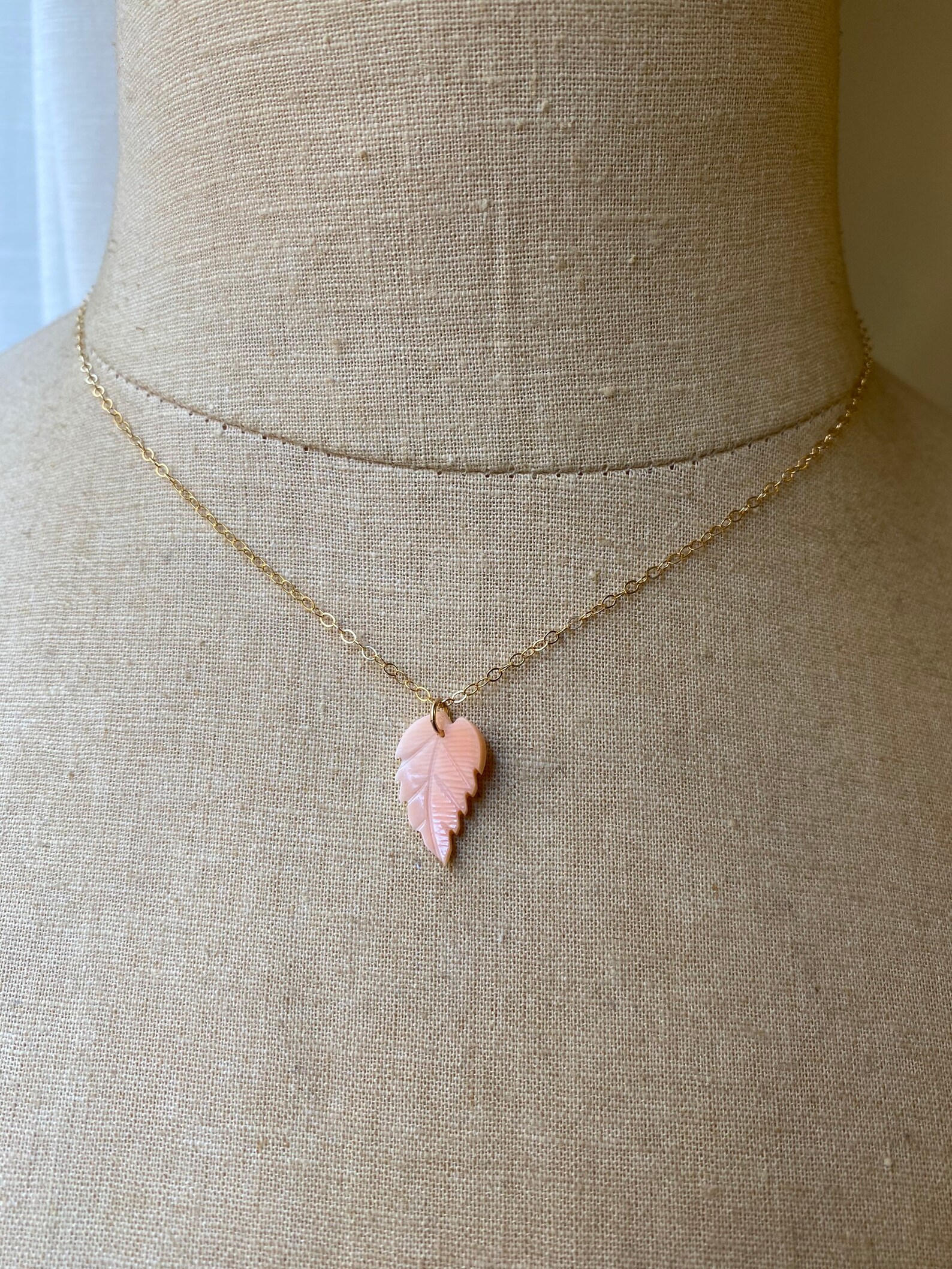 Pink Seashell Necklace Shell Necklace Seashell Necklace | Etsy