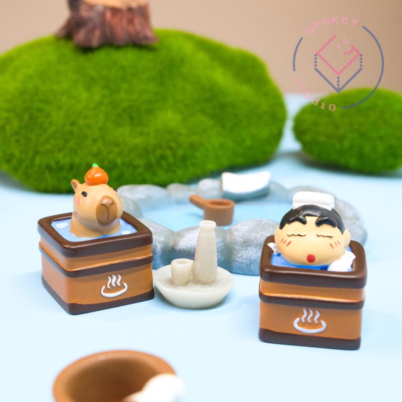 Capybara Onsen Winter SPA - Artisan Keycaps, Custom Handmade Keycaps ...