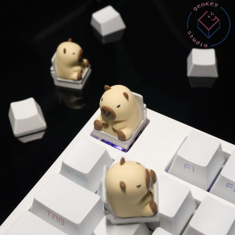 Capybara Collection - Artisan Keycaps, Custom Handmade Keycaps for ...