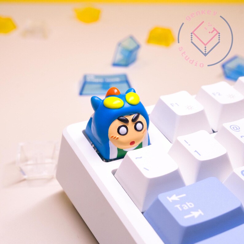 Shin-chan Super Hero - Artisan Keycaps, Custom Handmade Keycaps for ...