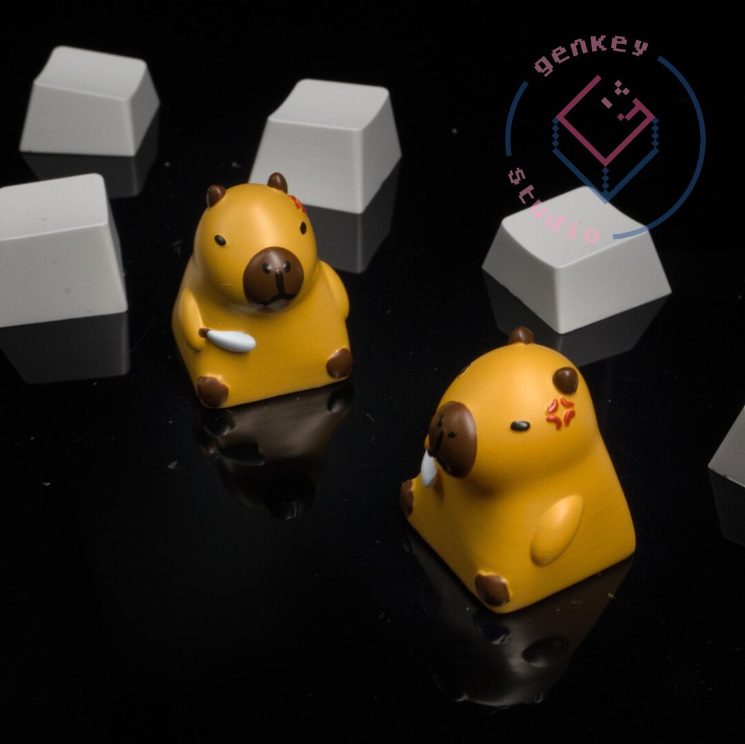 Angry Capybara Artisan Keycaps, Custom Handmade Keycaps for Mechanical ...