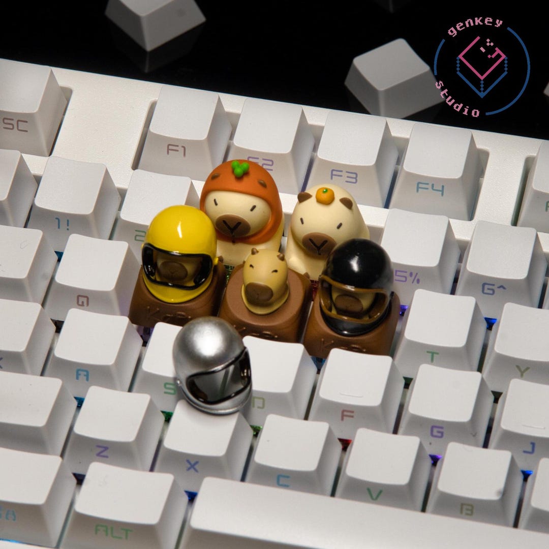 Capybara Collection - Artisan Keycaps, Custom Handmade Keycaps for ...