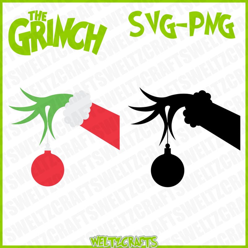 Grinch Hand Svg - Etsy