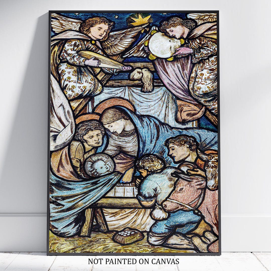 The Nativity 1863 by British Pre-raphaelites artist Edward Burne-jones ...