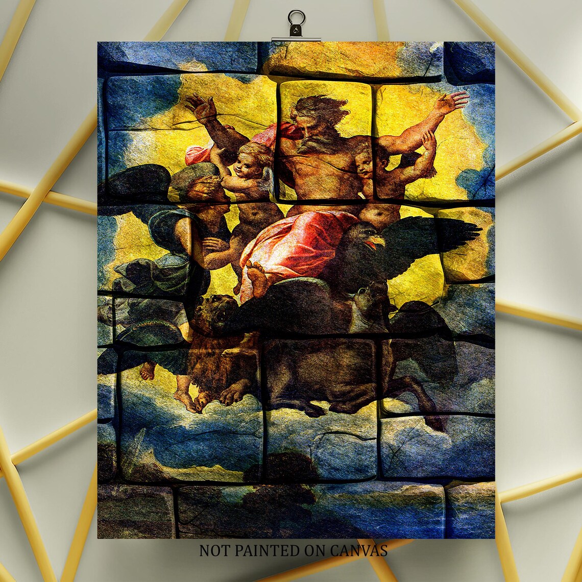 Ezekiel's Vision Religious Artwork Poster in 1518 by Italian Artist ...