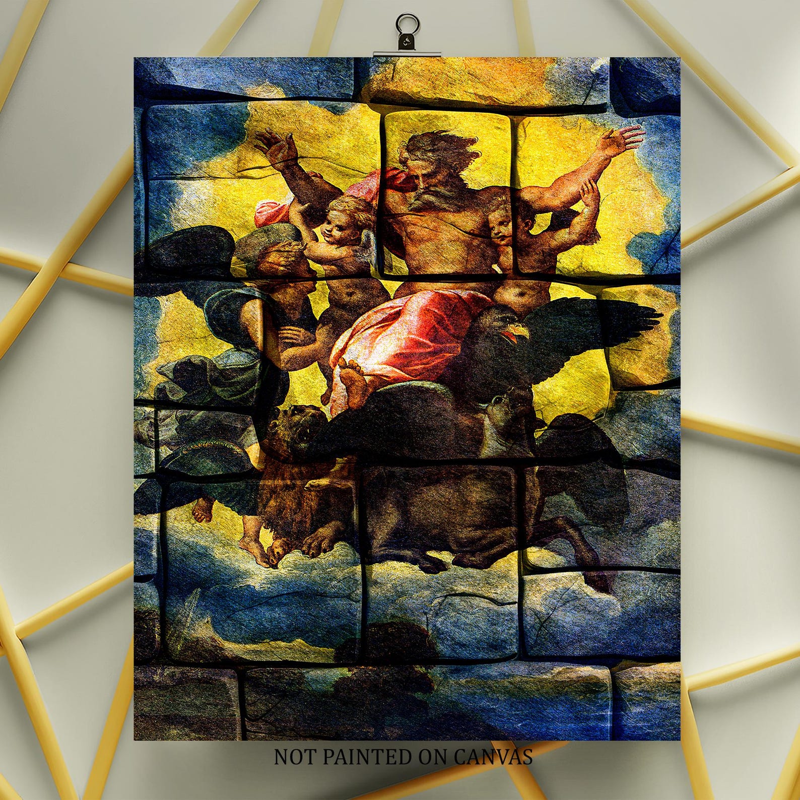 Ezekiel's Vision Religious Artwork Poster in 1518 by Italian Artist ...