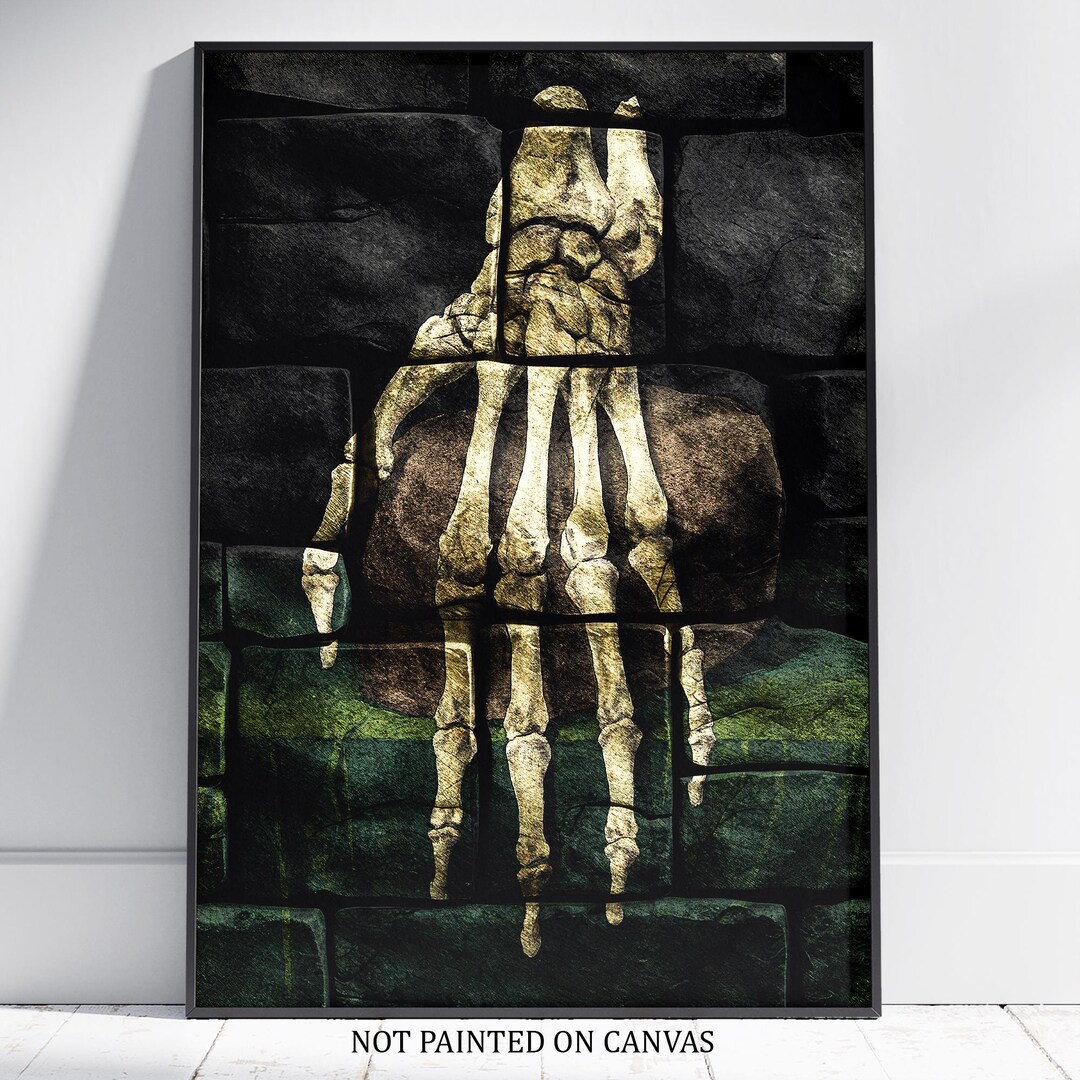 Skeleton of a Hand Poster From 1709 to 1773 by Dutch Engraver Jan L ...