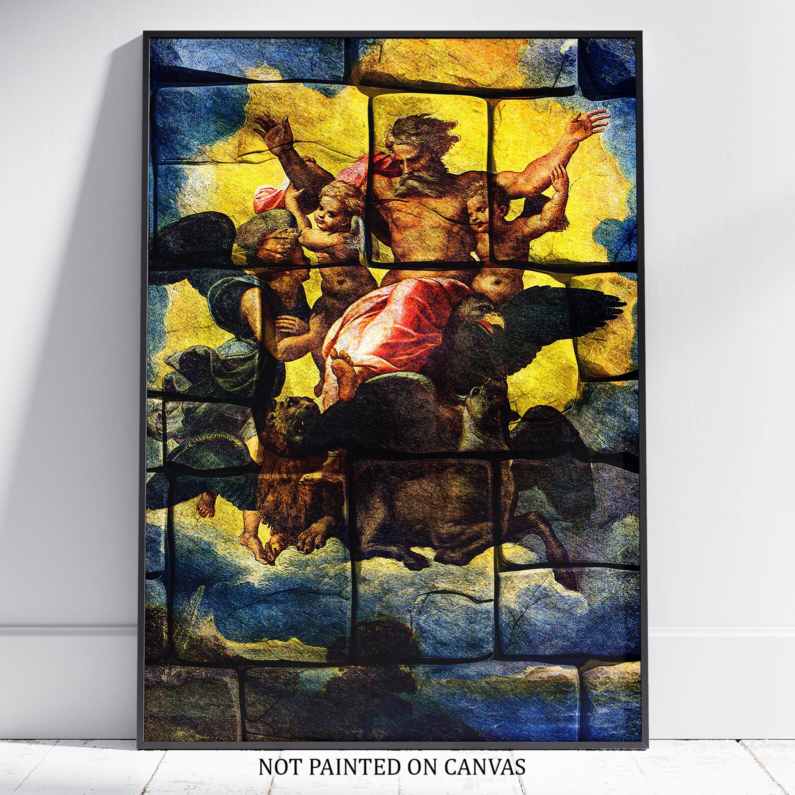 Ezekiel's Vision Religious Artwork Poster in 1518 by Italian Artist ...