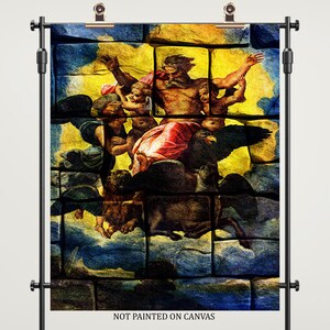 Ezekiel's Vision Religious Artwork Poster in 1518 by Italian Artist ...