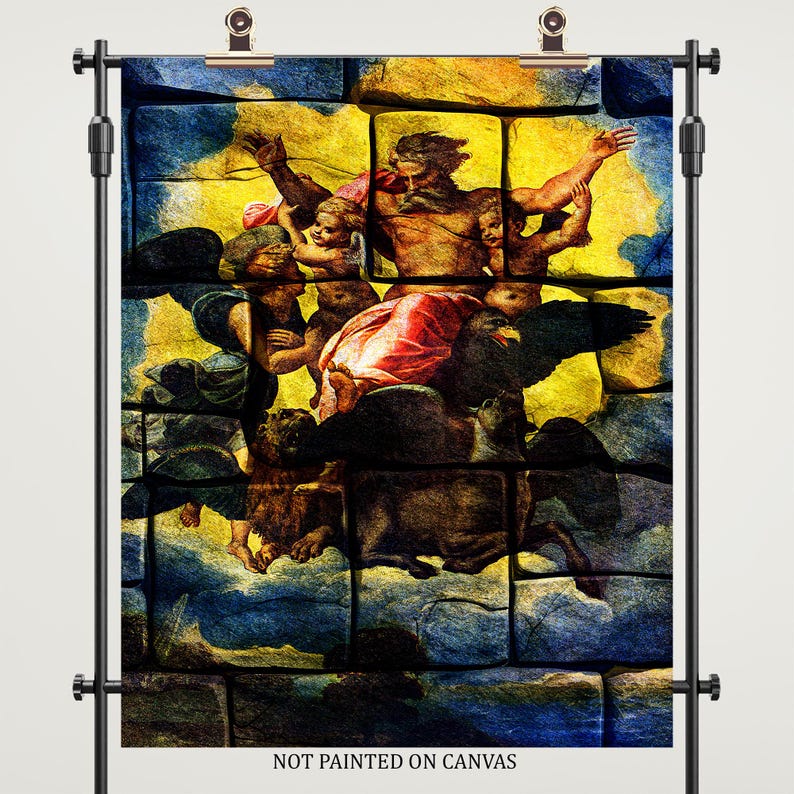 Ezekiel's Vision Religious Artwork Poster in 1518 by Italian Artist ...