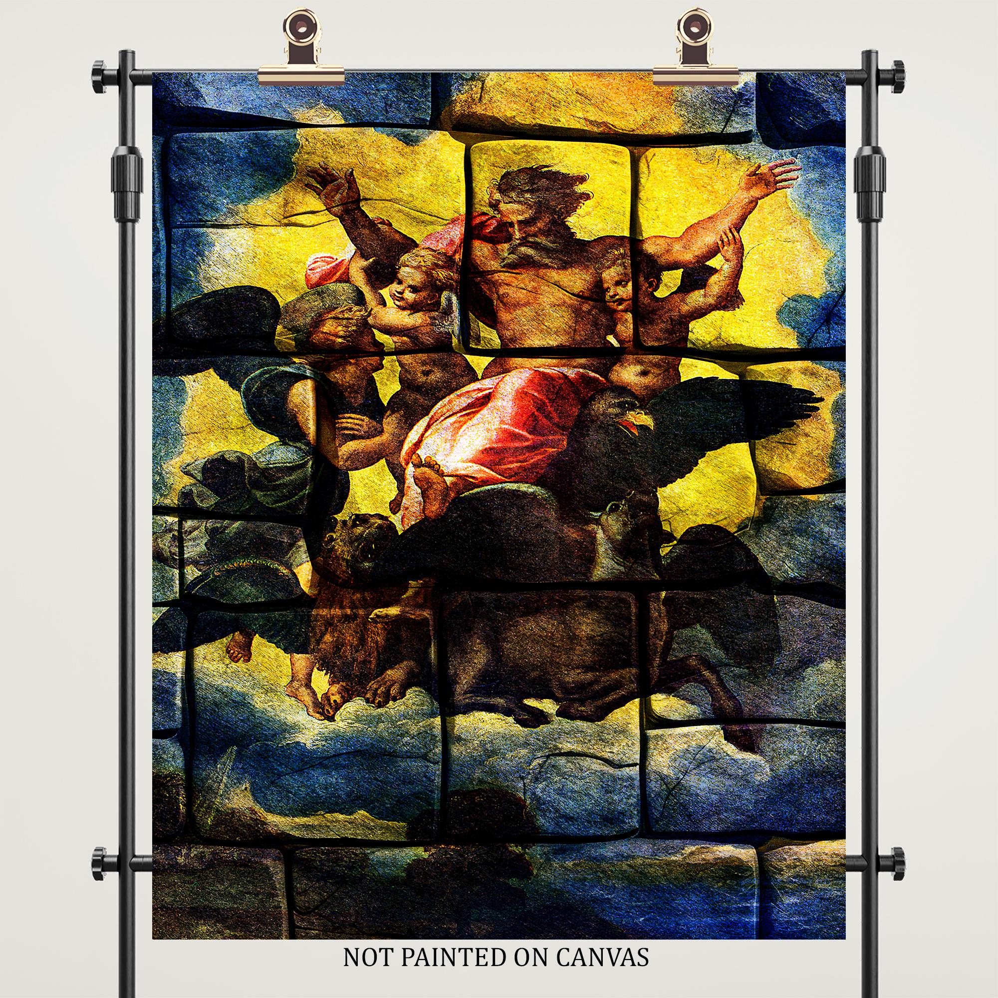 Ezekiel's Vision Religious Artwork Poster in 1518 by Italian Artist ...