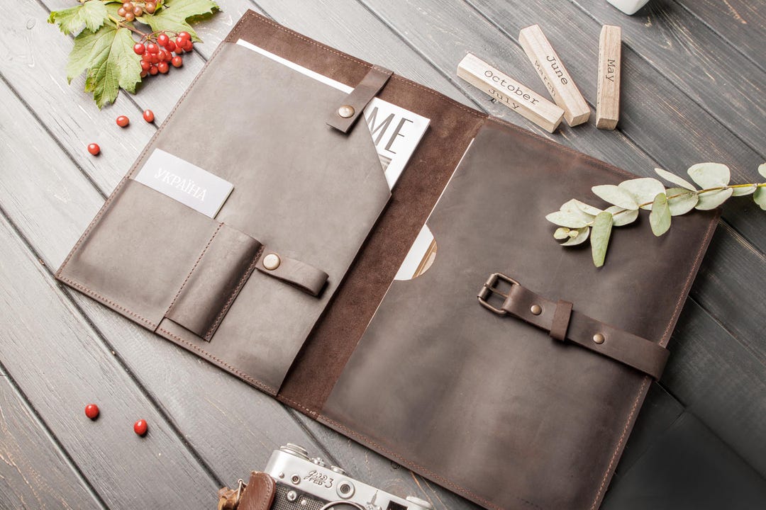Custom Document Folder, Leather Document Folder, Personalized Document ...