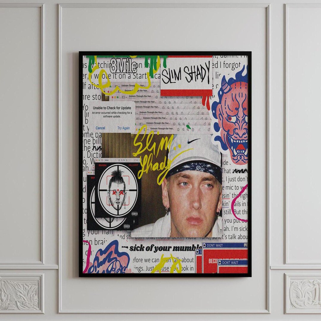 Eminem Poster, Hip-hop Poster, Rapper Wall Art - Etsy