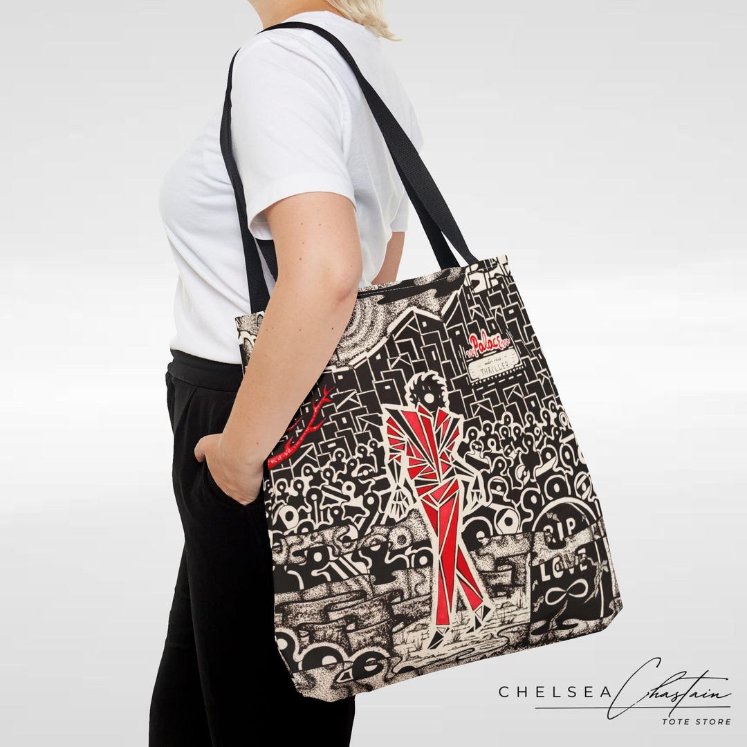 Legendary Music Icon Tote Bag Thriller-inspired Artistic Canvas Bag ...