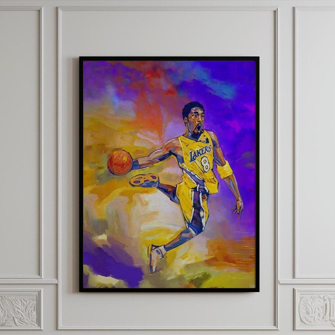 Koby Bryant Poster, Basketball Wall Art, Laker Fan Gift - Etsy