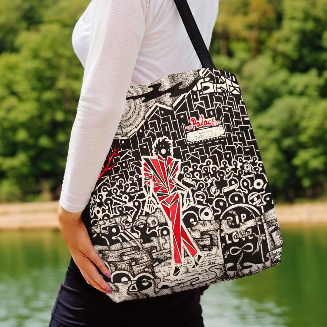Michael Jackson Canvas Tote, Gift for Michael Jackson Fans, Music Merch ...