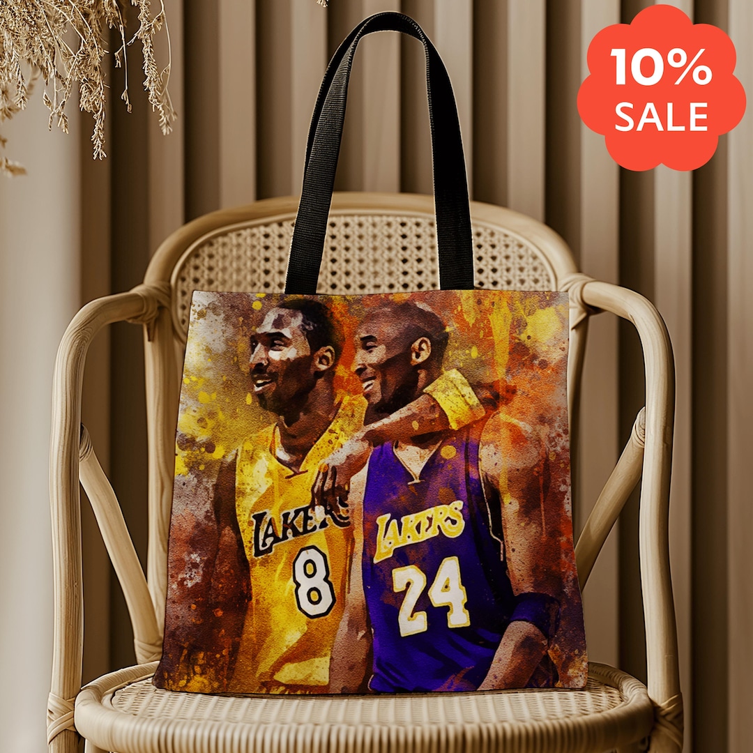 Kobe Bryant Tote Bag Basketball Player Sports Fan Gift, Lakers Fan ...