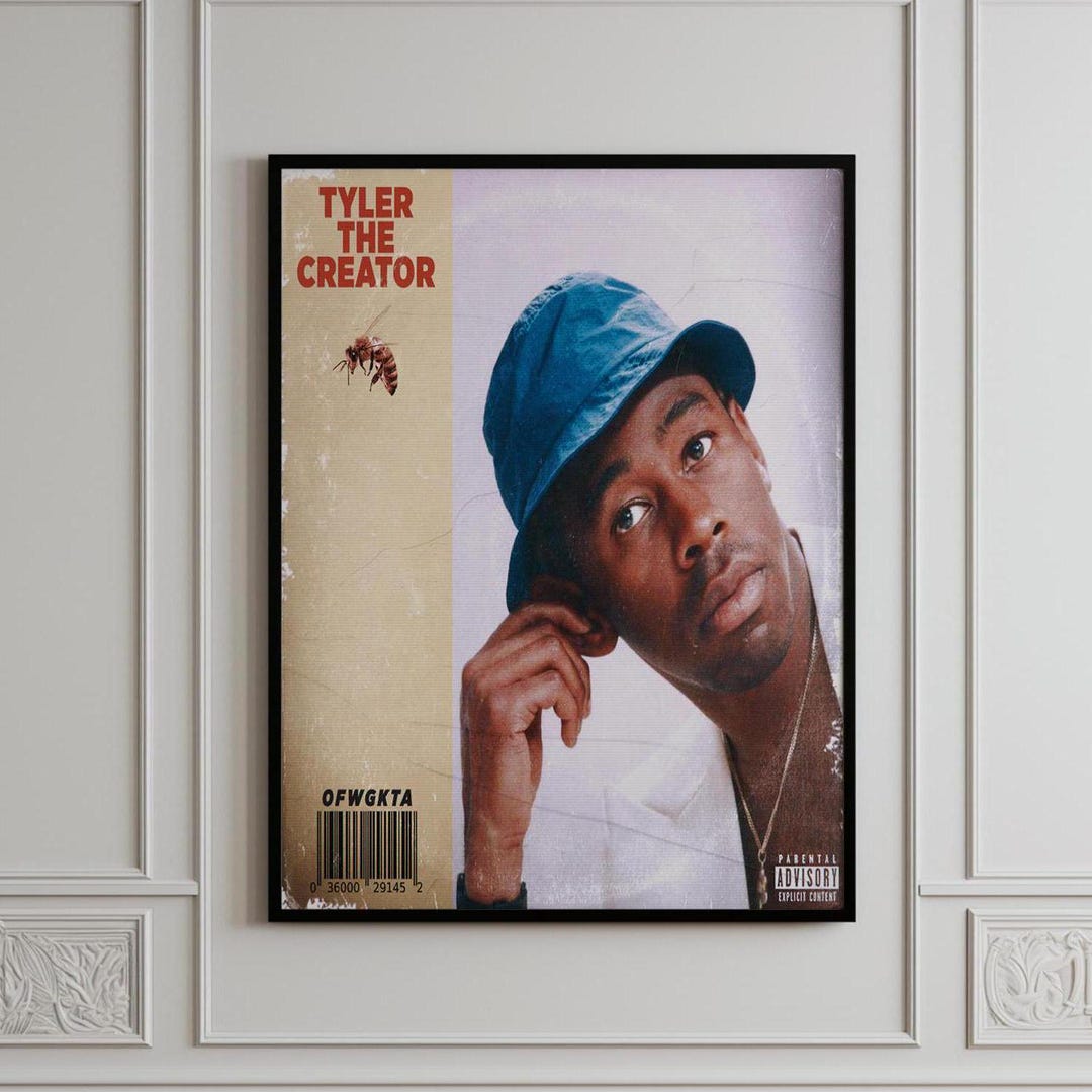 Tyler the Creator Poster, Music Wall Art, Hip Hop Print, Rap Artist ...
