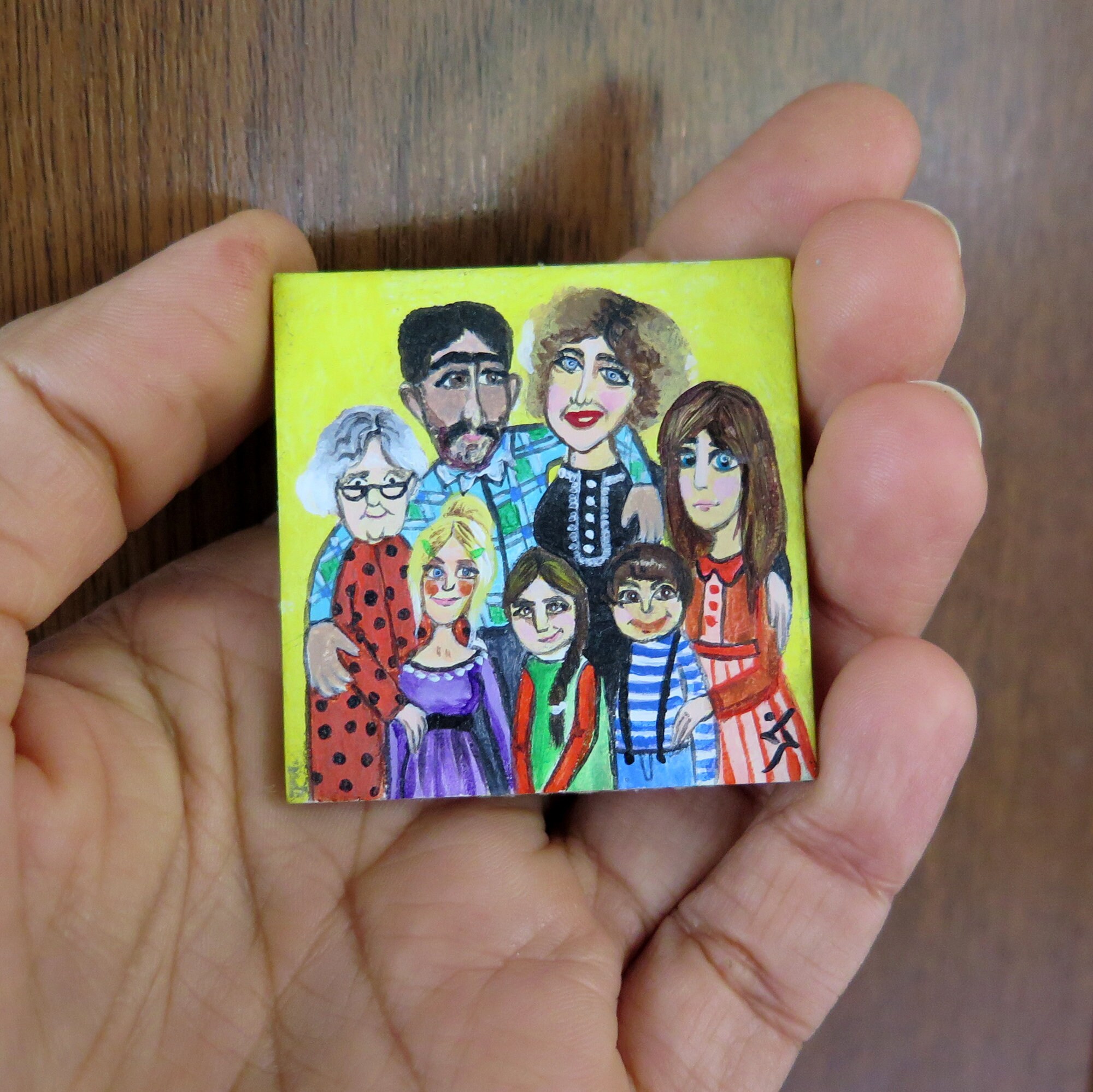 Family Miniature Original Miniature Painting Miniature - Etsy