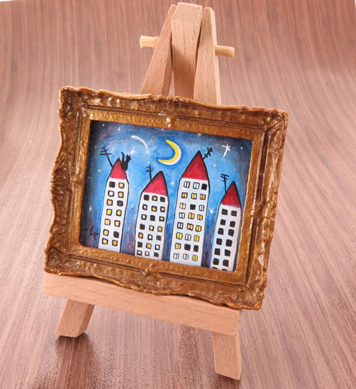 Original Miniature Acrylic Painting for Dollhouse or - Etsy