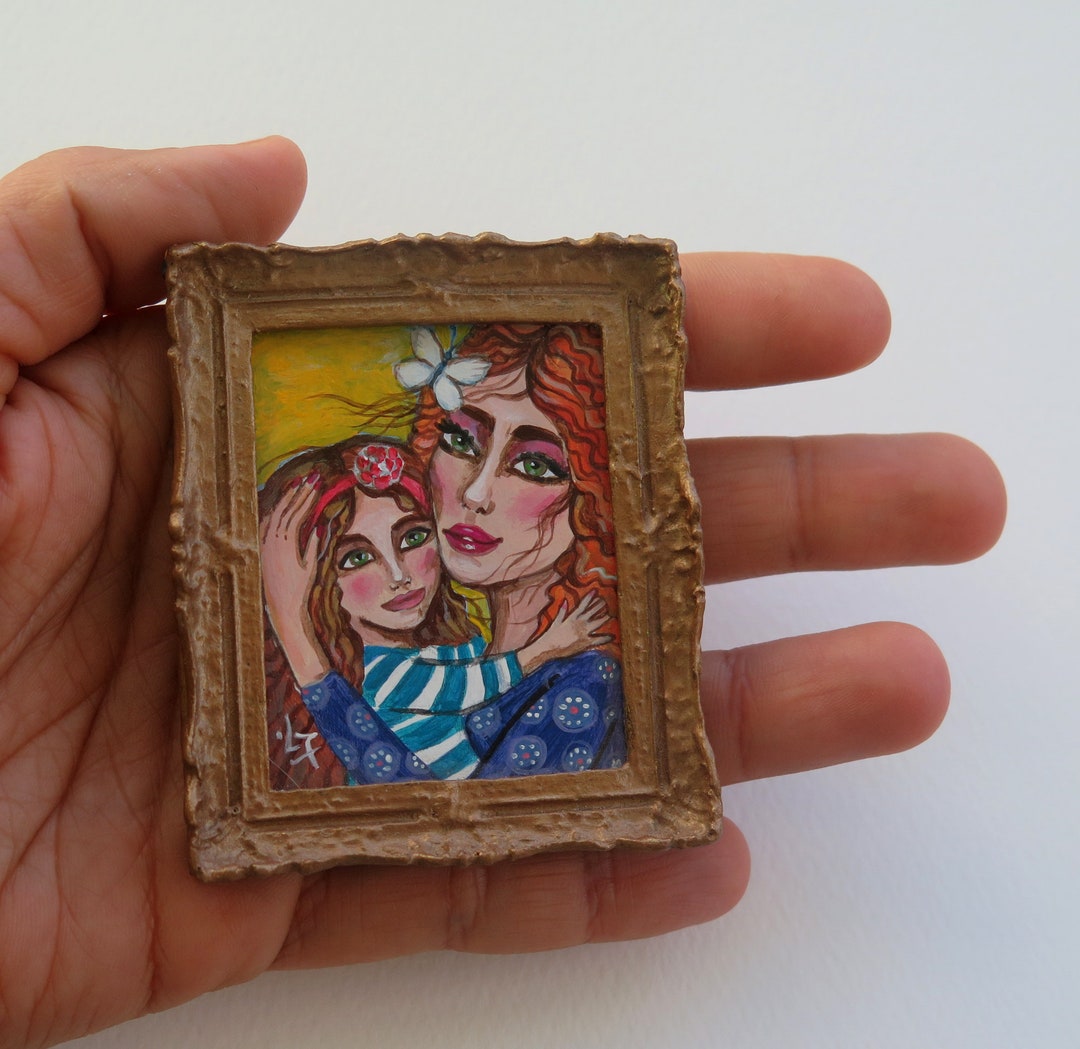 Tiny Treasures: Original Mother and Daughter Miniature Painting in ...
