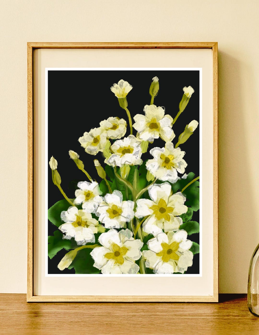 Primrose Original Handpainted Art, Digital Printable Home Decor ...