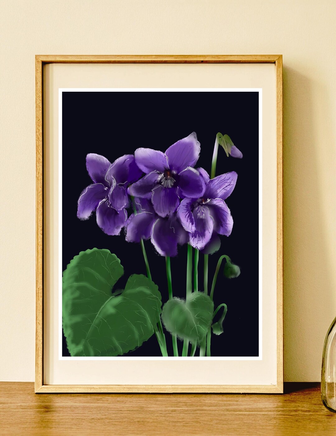 Violets Digital Printable Art Home Decor Instant Download Viola Flowers ...