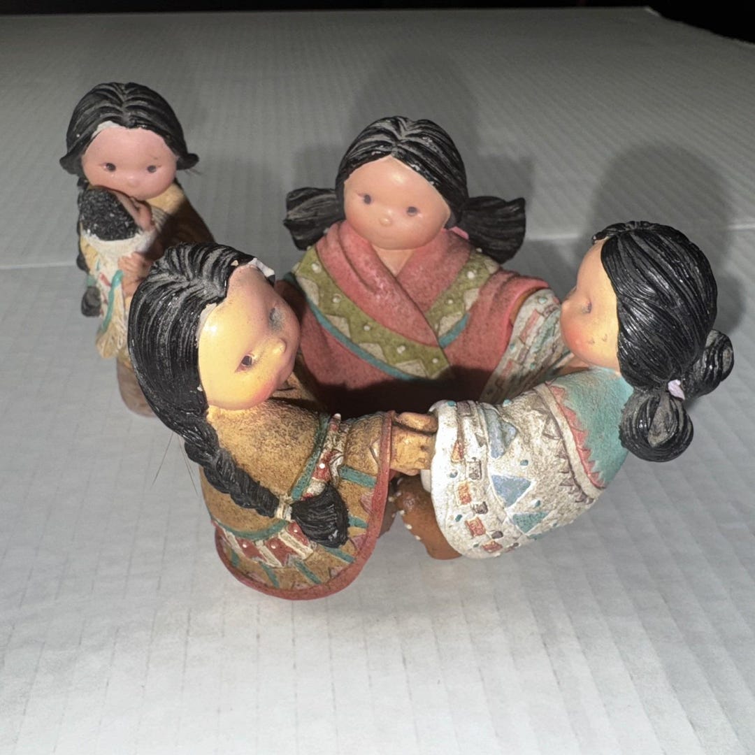 Enesco Friends of the Feather "feathered Friends" Indian Girls Dancing ...