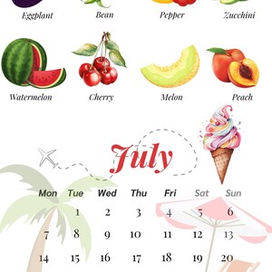 2025 Seasonal Fruit-vegetable Calendar - Fresh, Sustainable, Stylish ...