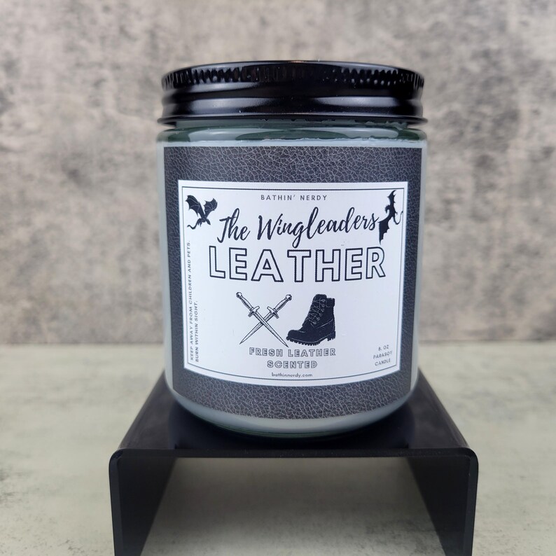 The Wingleaders Leather Candle - Etsy