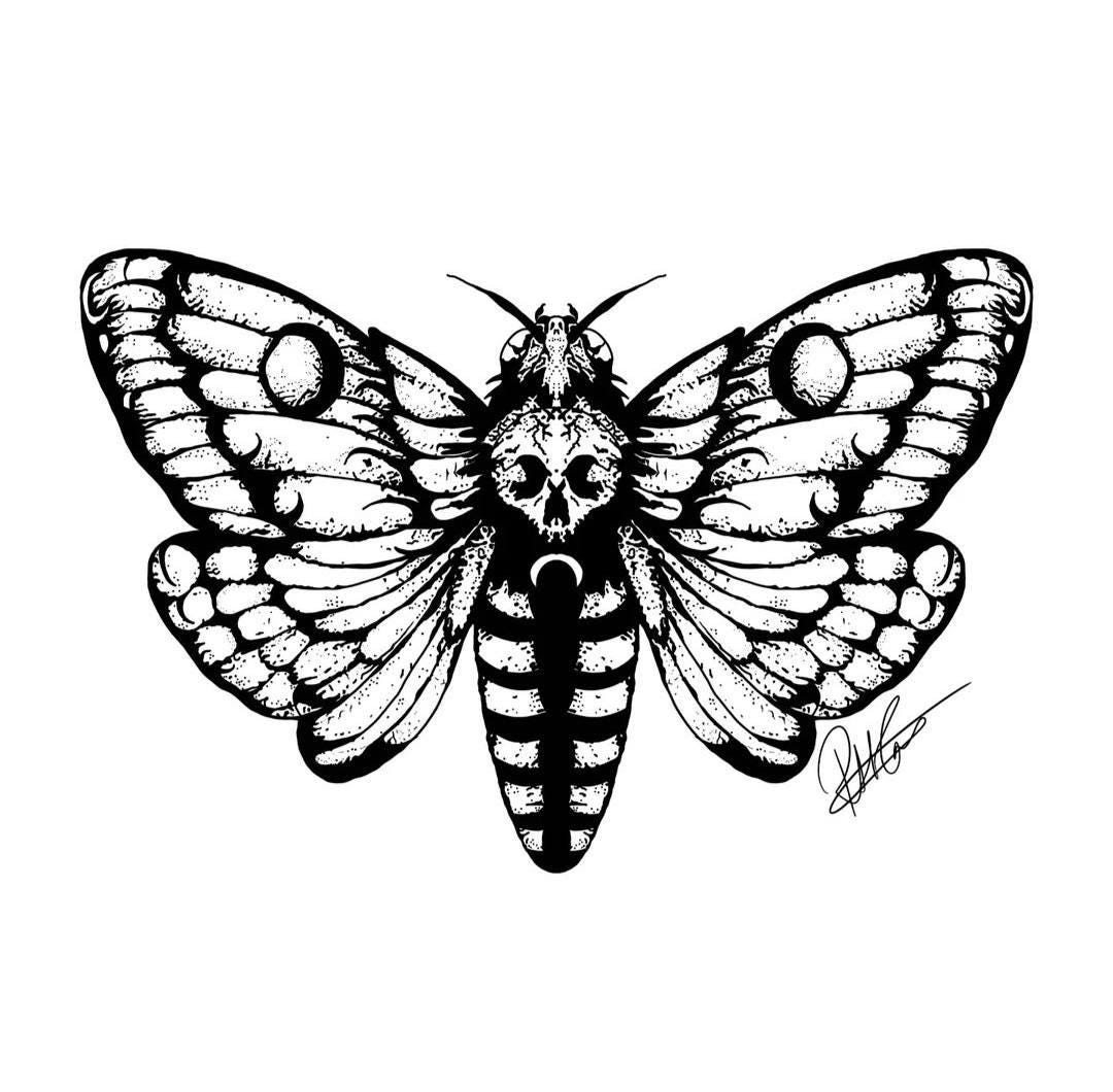 Wings of Nightfall Tattoo Design Digital Art - Etsy