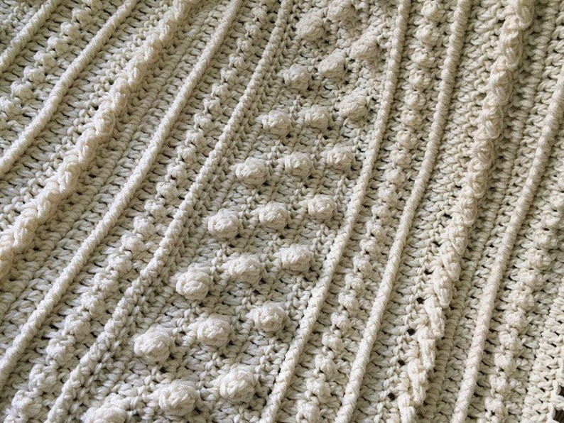 Pattern Only Aran Isles Fisherman Crochet Afghan Blanket - Etsy