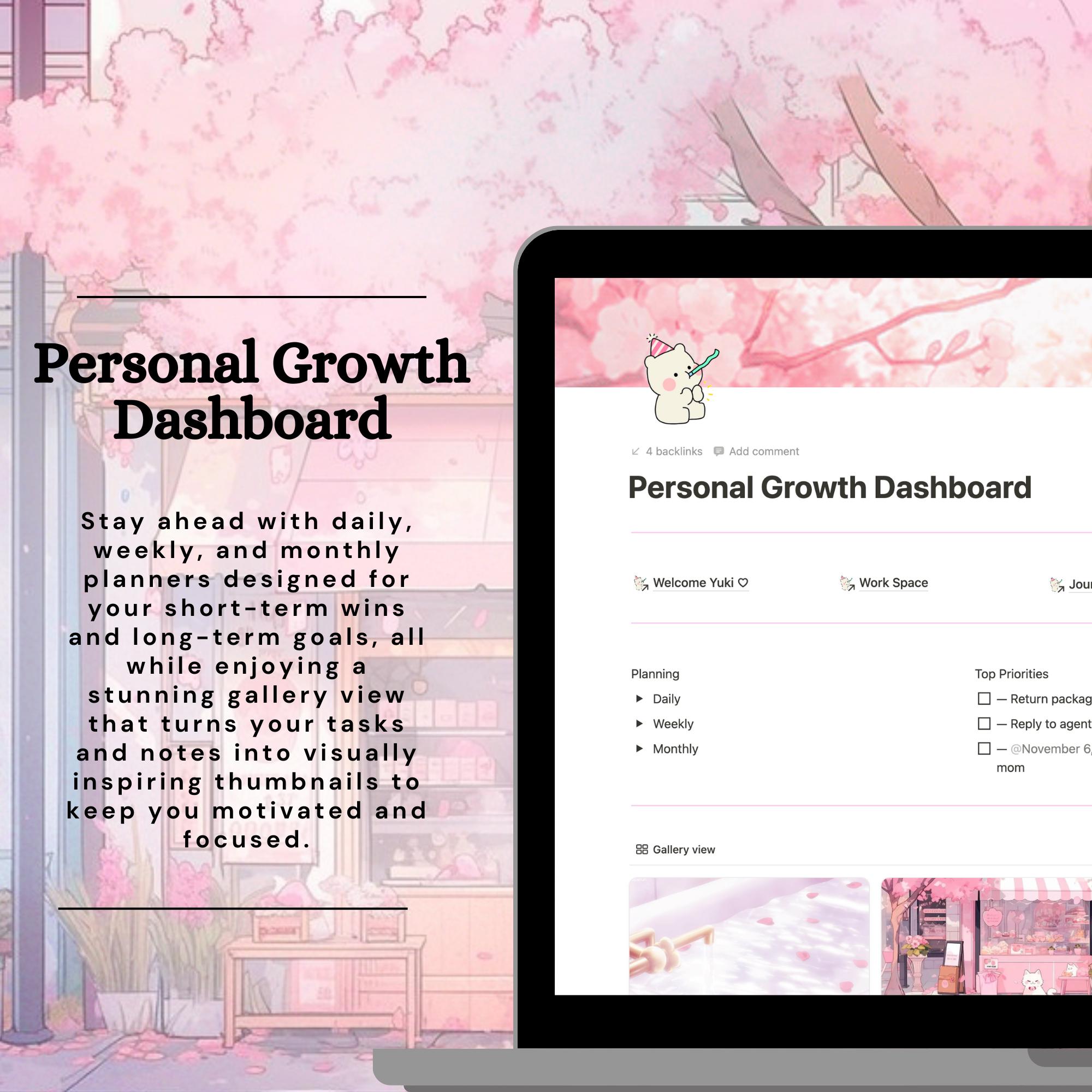 Cherry Blossom-inspired Notion Template | Notion All-in-one Planner ...