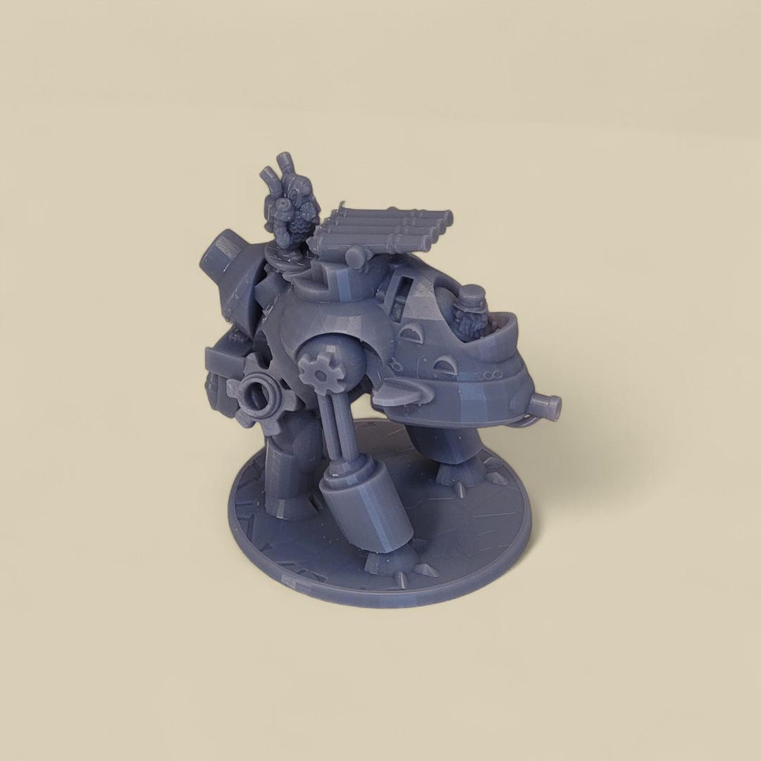 Dwarven Cannon Mech Miniature With Base – Resin Model for Tabletop ...