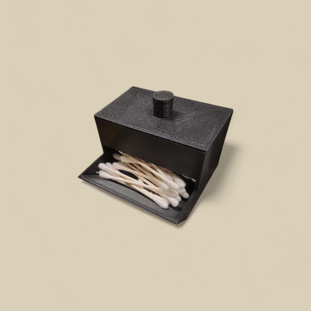 Q-tip Dispenser - Functional Organizer for Countertop Cotton Swab ...