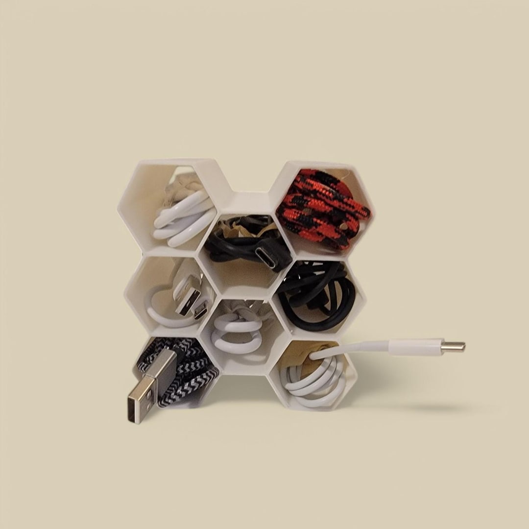 Honeycomb Cable Cubbies – Stylish and Functional Organizer for USB ...