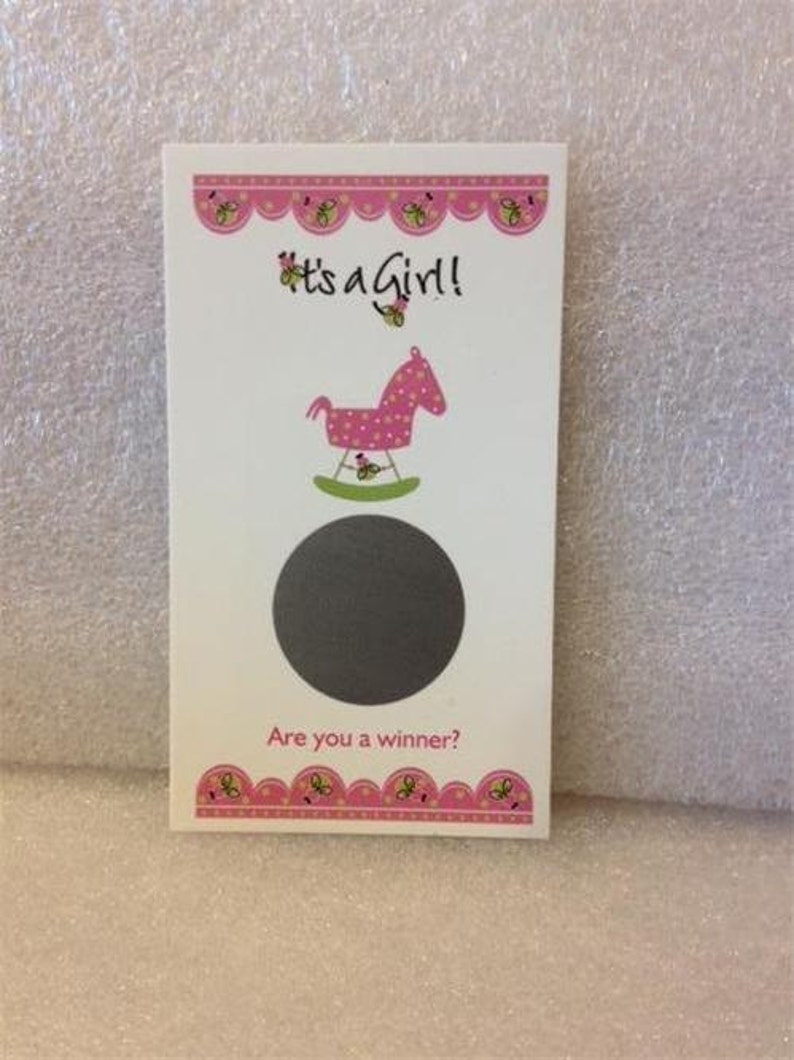 Baby Shower Scratch off Winner/loser Game Cards - Etsy