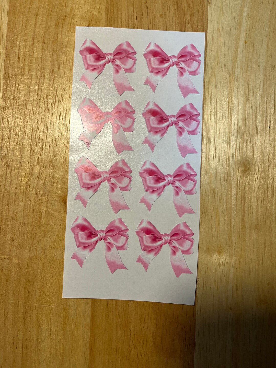 Small 1.6 Inch Paper Bows - Various Colors - Printed on Stickers or ...