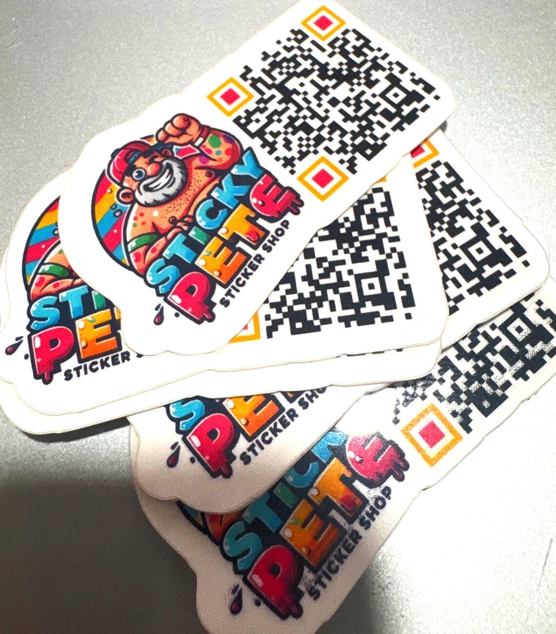 Custom QR Code Sticker With Logo, Personalized Business QR Code Label ...