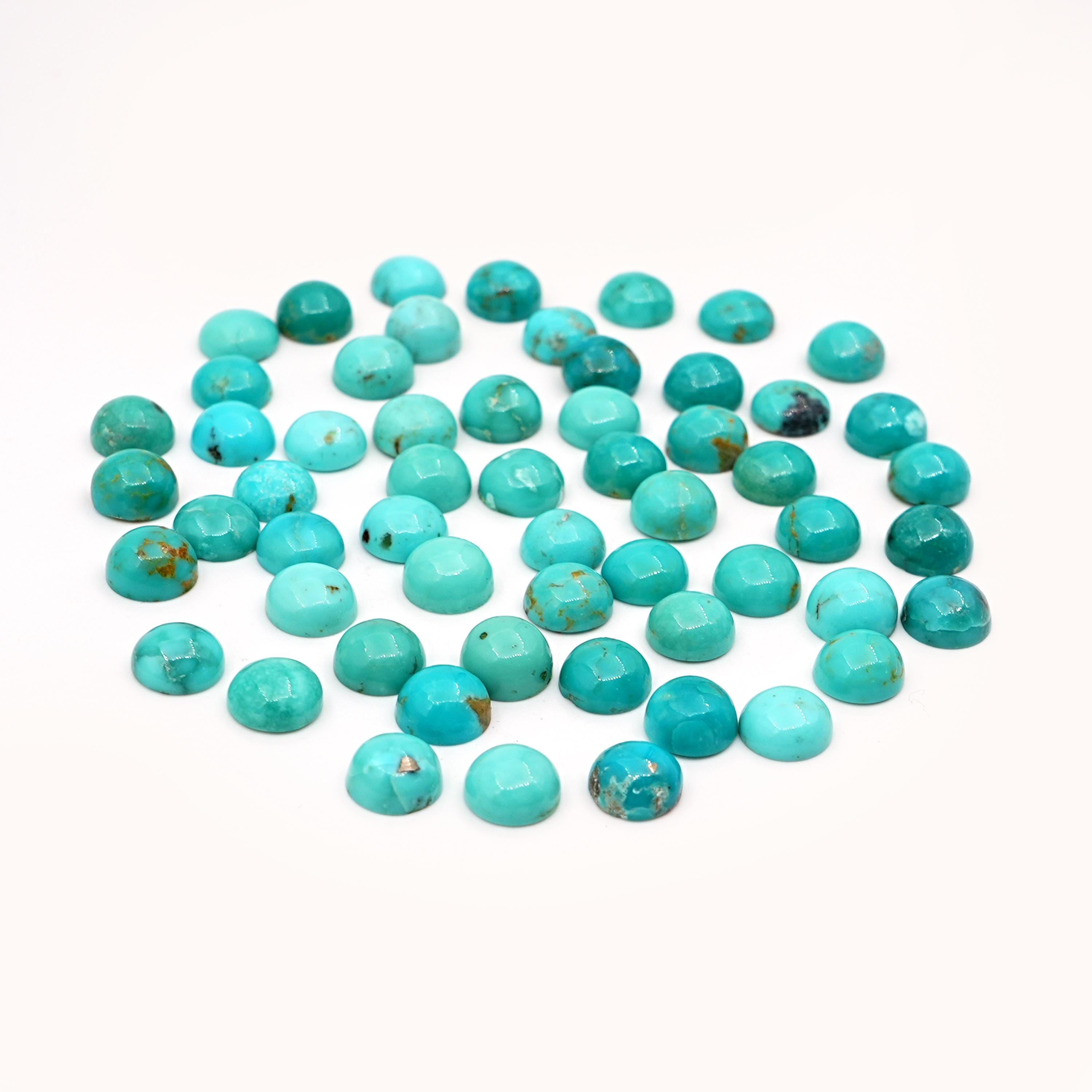 Kingman Turquoise Cabochon: Arizona Turquoise Natural Flatback Loose ...