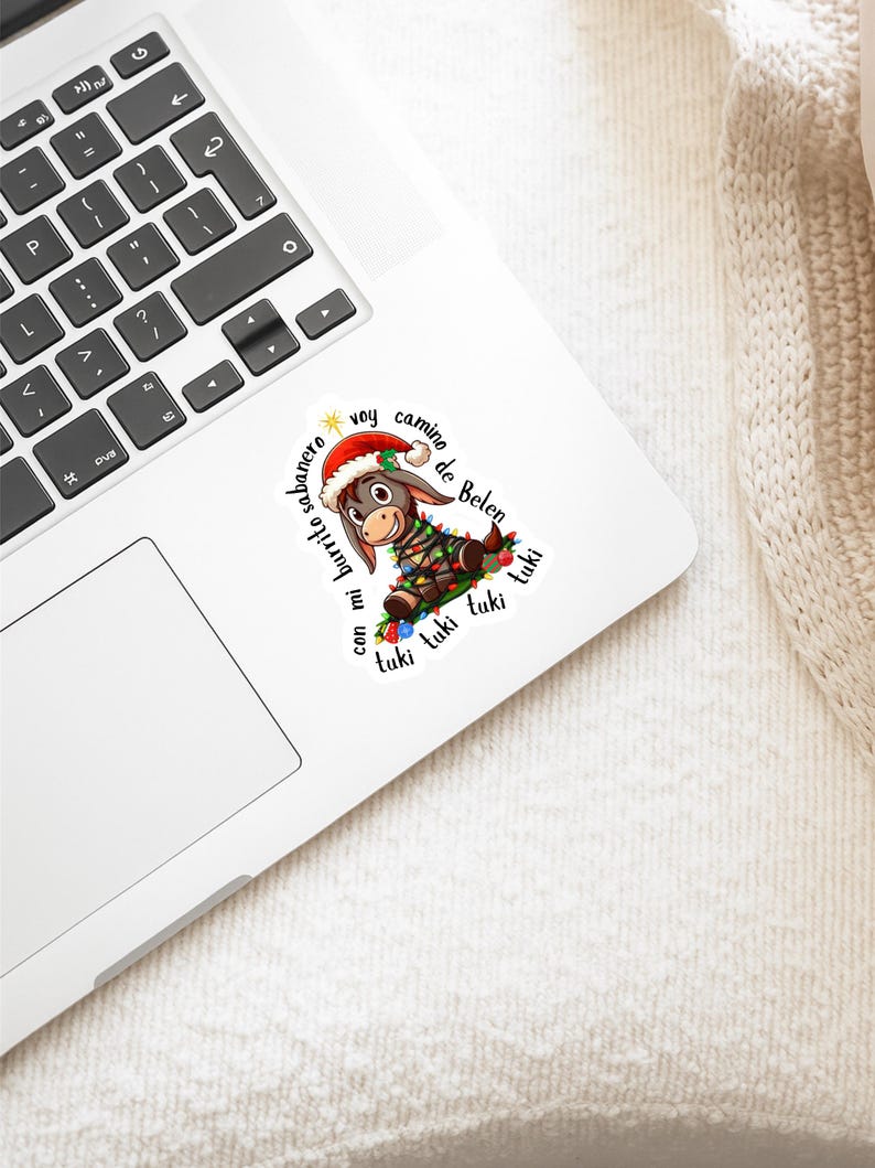 Burrito Sabanero Sticker, Latin Christmas Sticker, Burrito Holiday ...