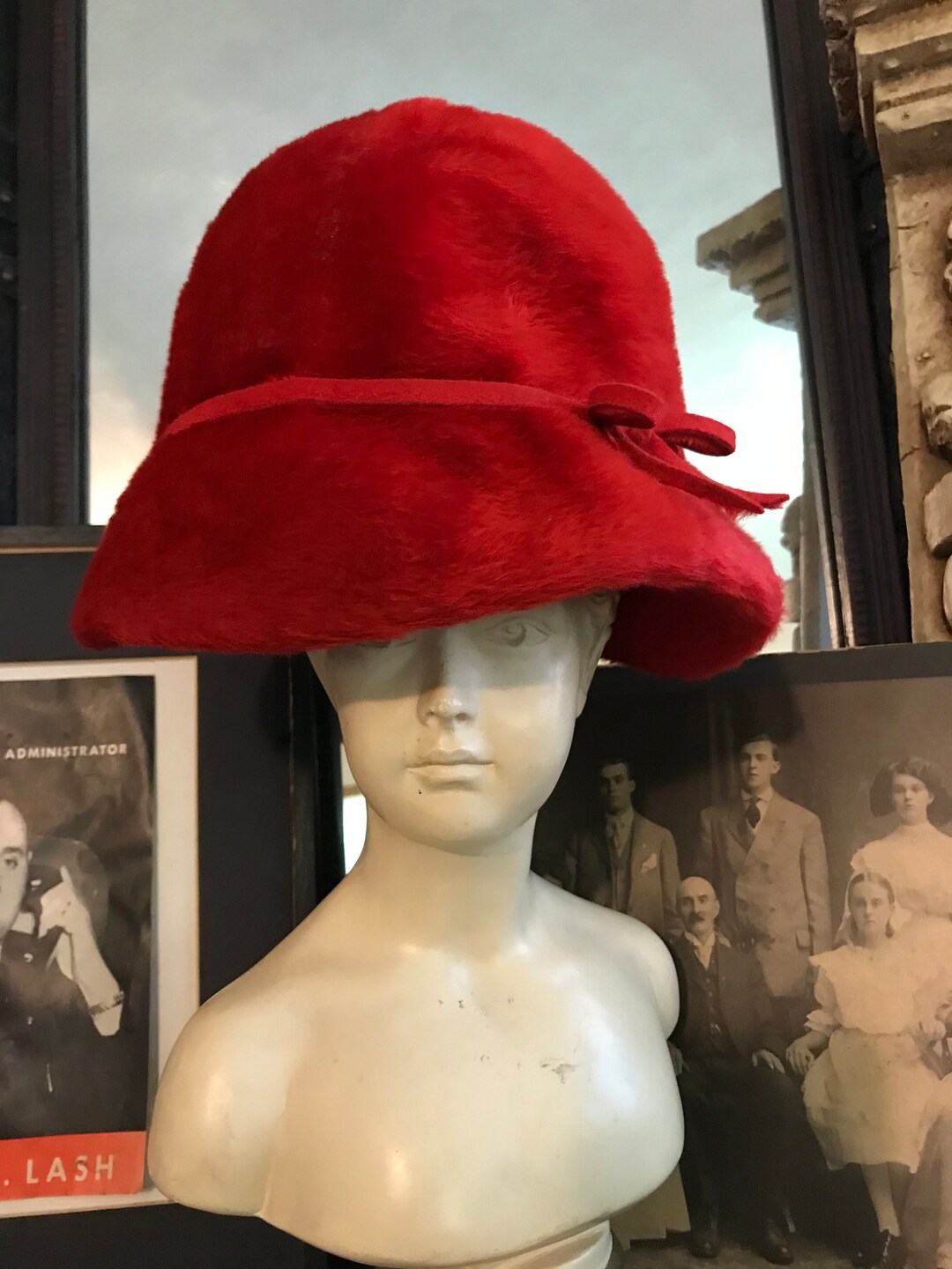 Vintage 60s Hip Bold Red Kangol Fur Made in Italy Ladies Mod - Etsy